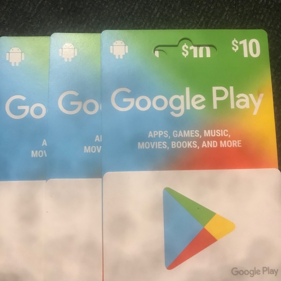 Google play | Video Games & Consoles | 3 Google Play Cards | Poshmark